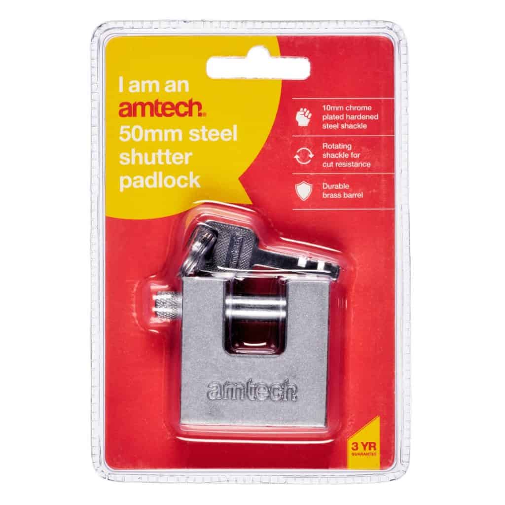 Buy AmTech Steel Padlock 50mm Online in UK at Cheap Cost- Bayton ...